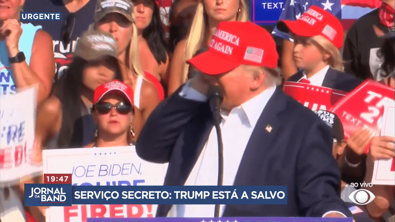 Vídeo: Veja o momento em que Trump é atingido por tiros nos EUA | Band