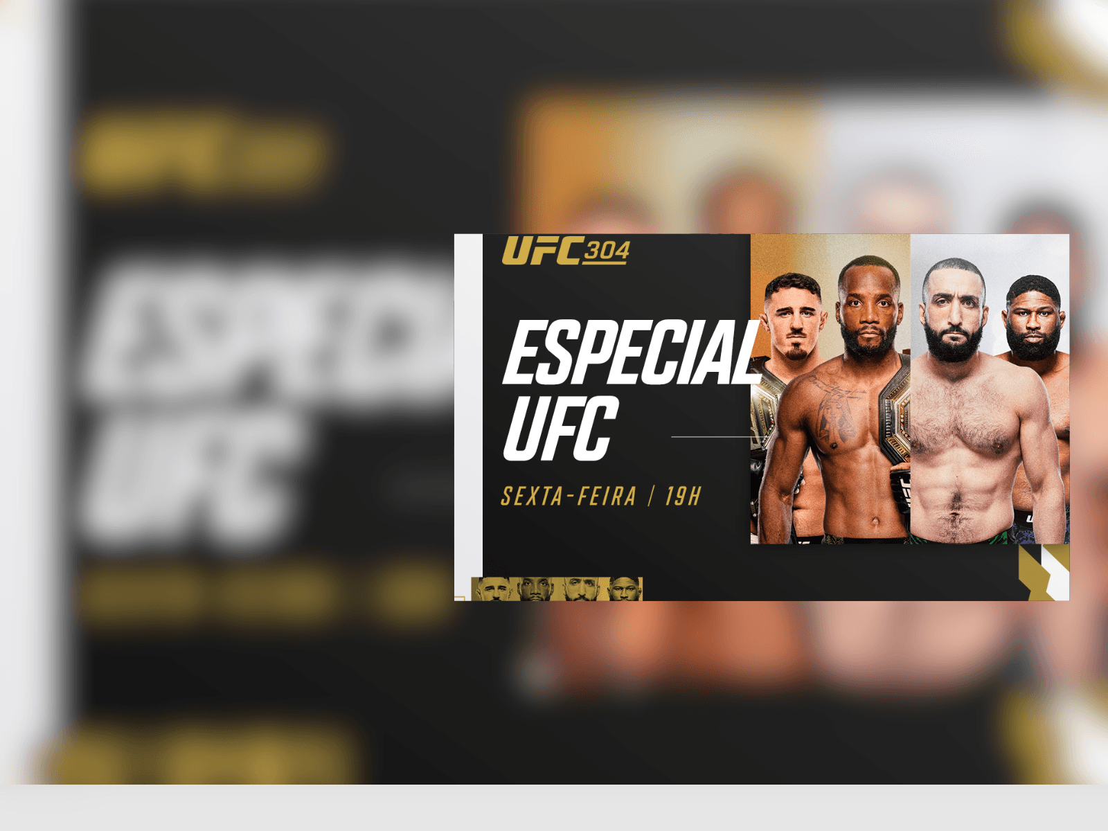 Assista à pesagem e primeiras lutas do UFC 304
