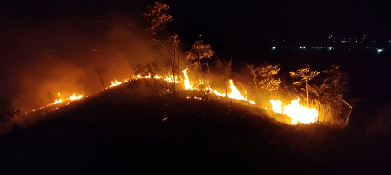 Defesa Civil combate três incêndios em área de mata na região leste de ...