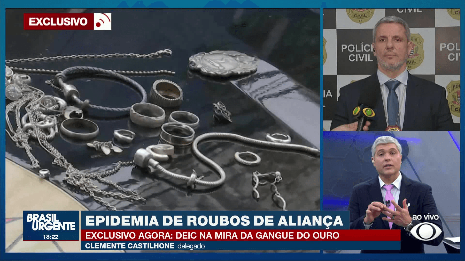 Delegado detalha estratégia contra roubos de ouro em SP