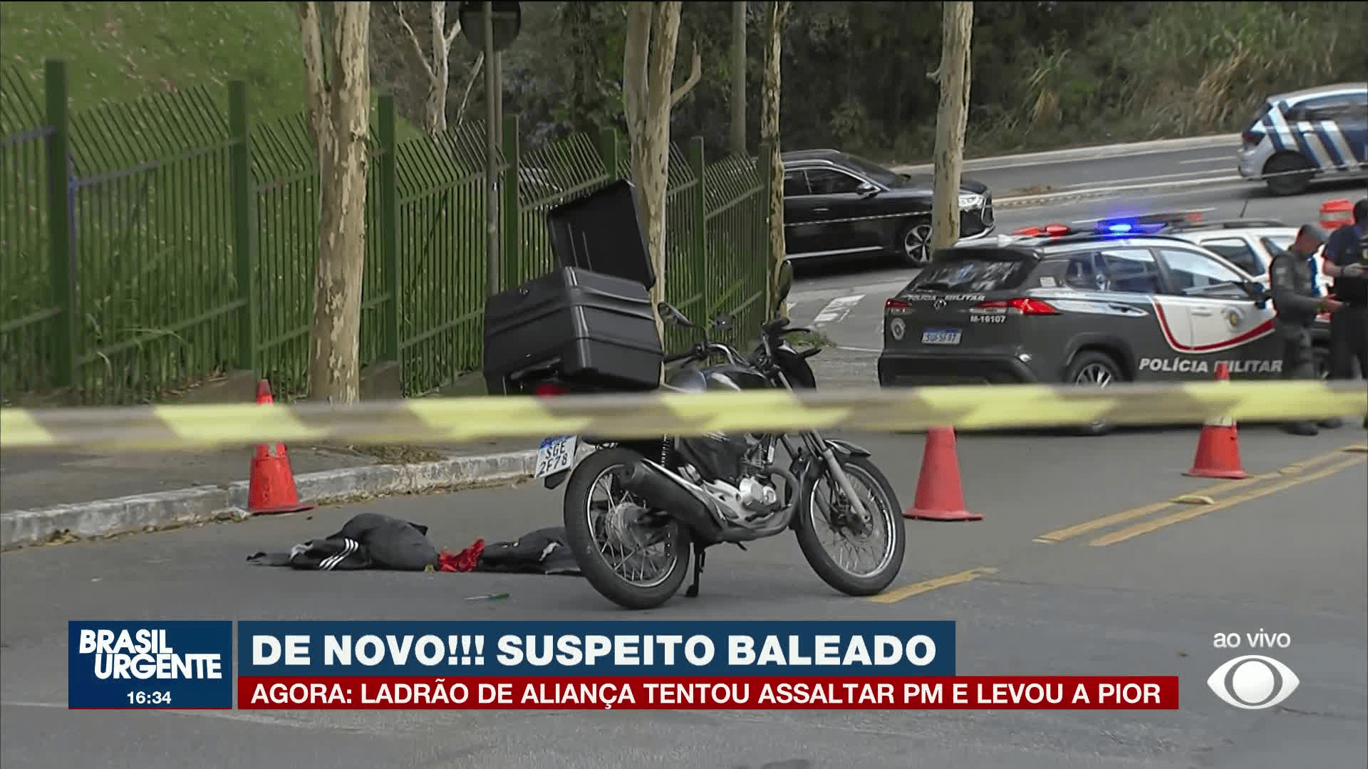 Policial à paisana reage e atira em suspeito em SP