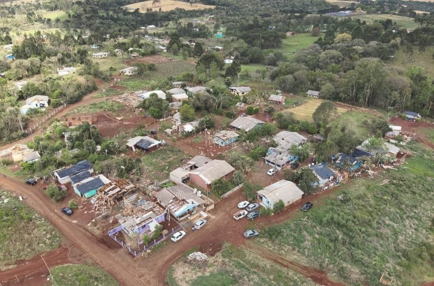 Simepar confirma tornado em Santa Maria do Oeste