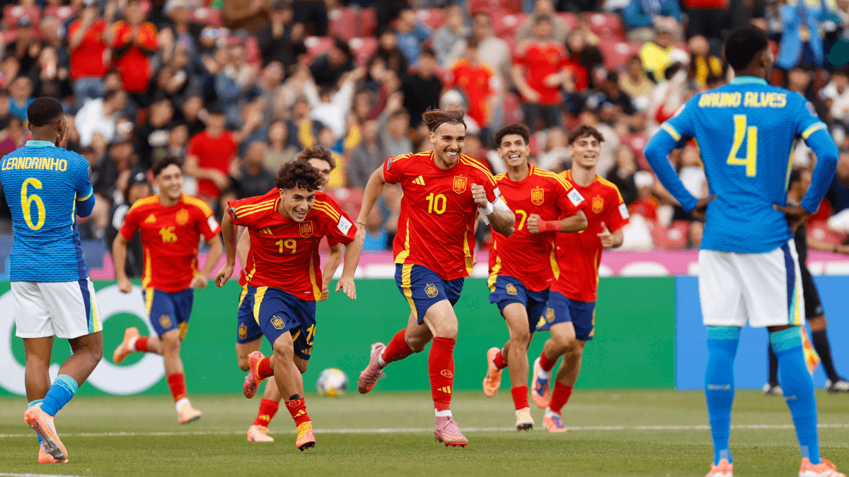 Brasil perde para a Espanha e está eliminado na Copa do Mundo sub-20