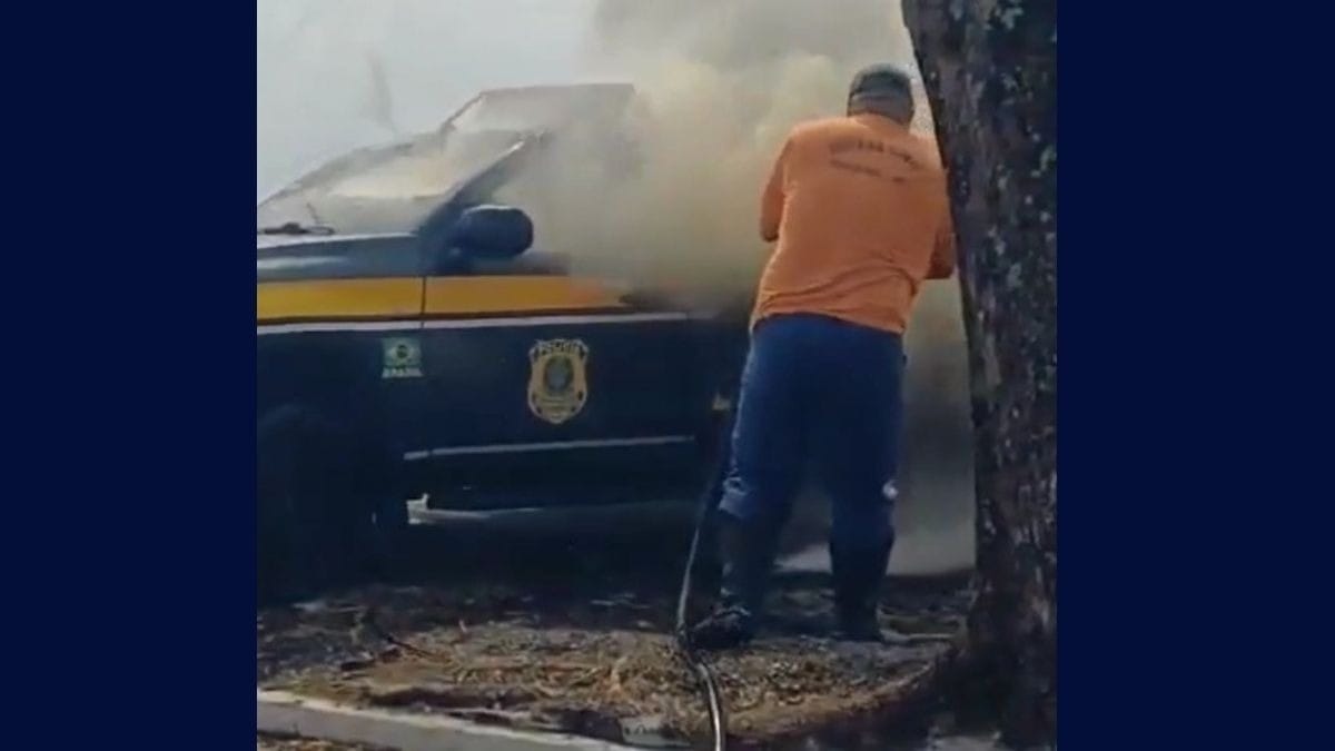 Incêndio atinge viaturas da PRF em delegacia de Roseira
