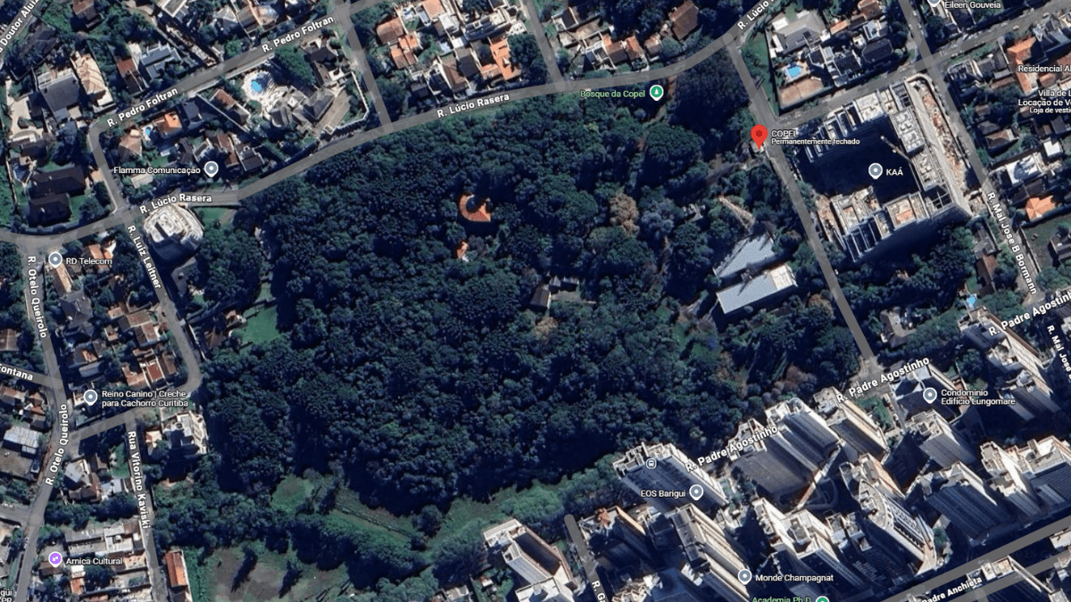 O que se sabe sobre a área verde da Copel no bairro Bigorrilho em Curitiba