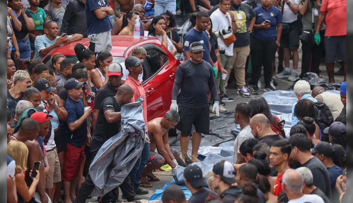Drones flagram moradores retirando roupas de mortos para ocultar ...