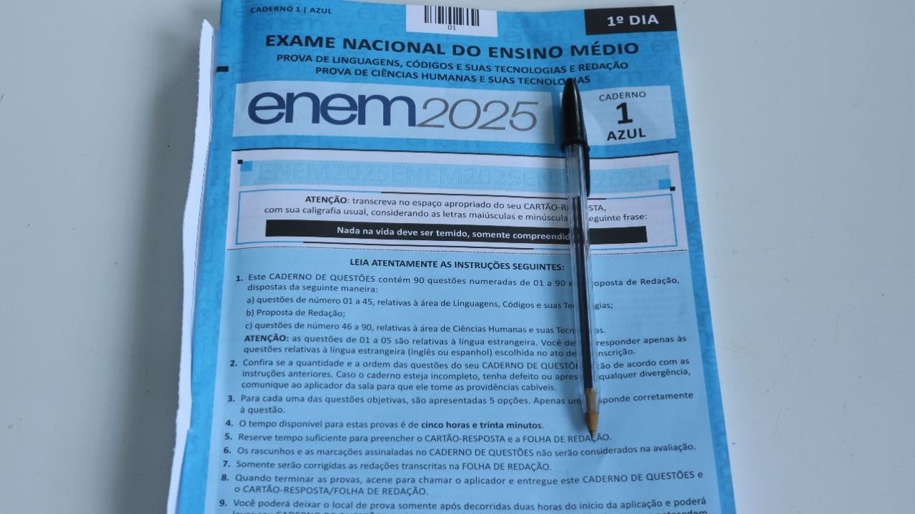 Gabarito oficial do Enem 2025 saiu nesta quinta (13)