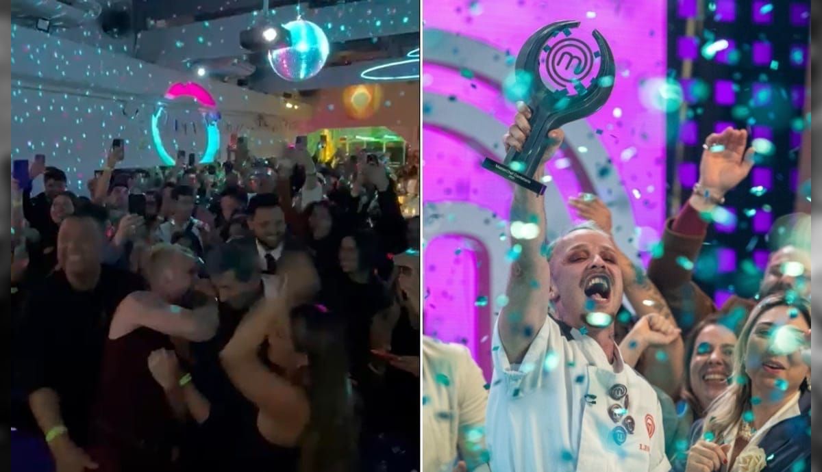 Assista ao momento que Leo descobre ser campeão do MasterChef Confeitaria