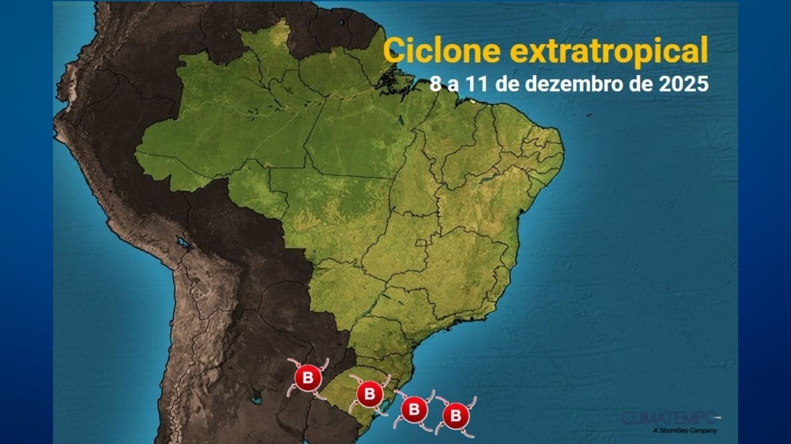 O que se sabe sobre o novo ciclone extratropical que atingiu o Brasil