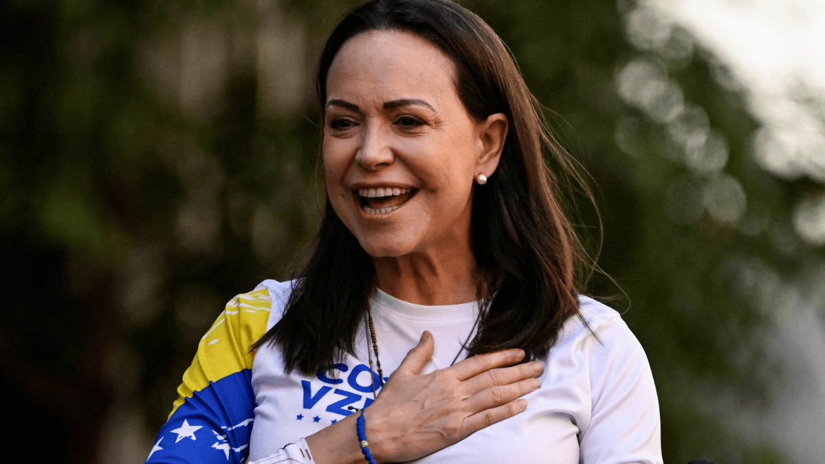 Líder da oposição na Venezuela, Maria Corina Machado se reúne com o Papa