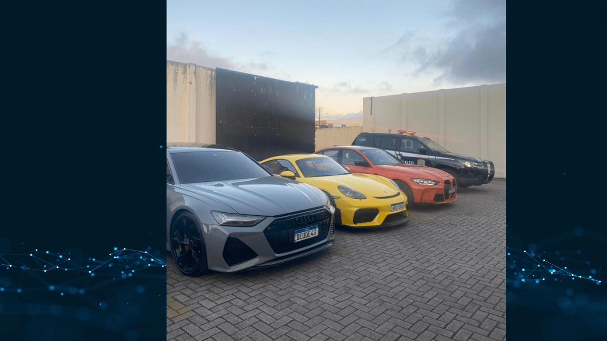 Carros de luxo avaliados em mais de R$ 2 milhões são apreendidos pela PCPR