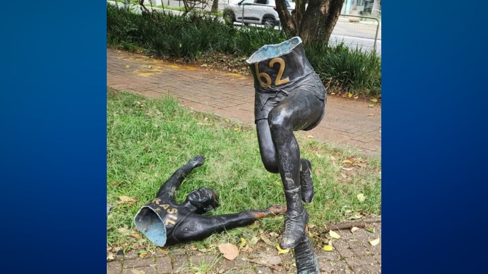 Estátua em homenagem a Adhemar Ferreira da Silva é danificada em SP