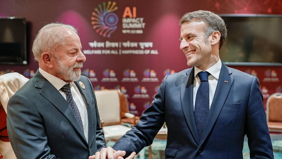 Emmanuel Macron se reúne com Lula na Índia: ‘Feliz em reencontrar’ | Band