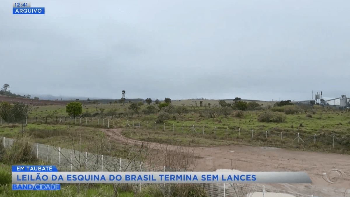Terreno "esquina do Brasil", em Taubaté, não recebe nenhum lance em leilão